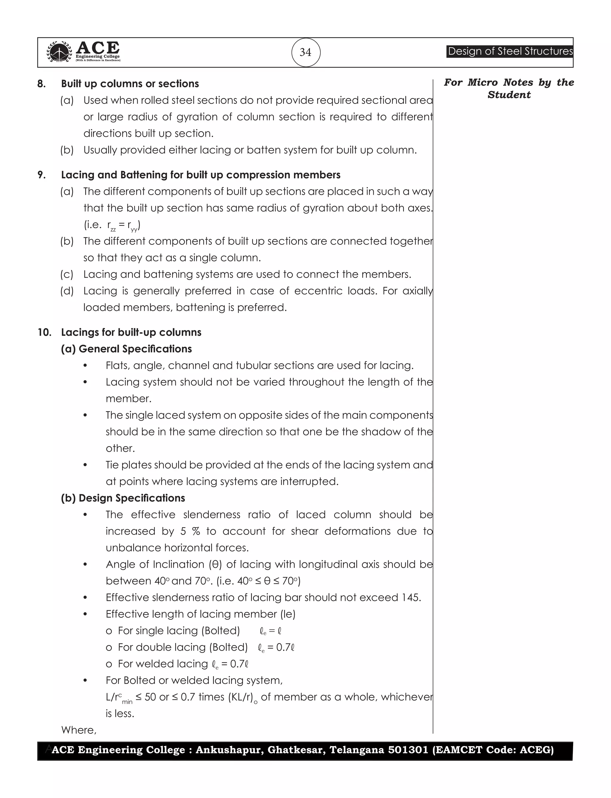 Iii design-of-steel-structures-unit-2 | PDF