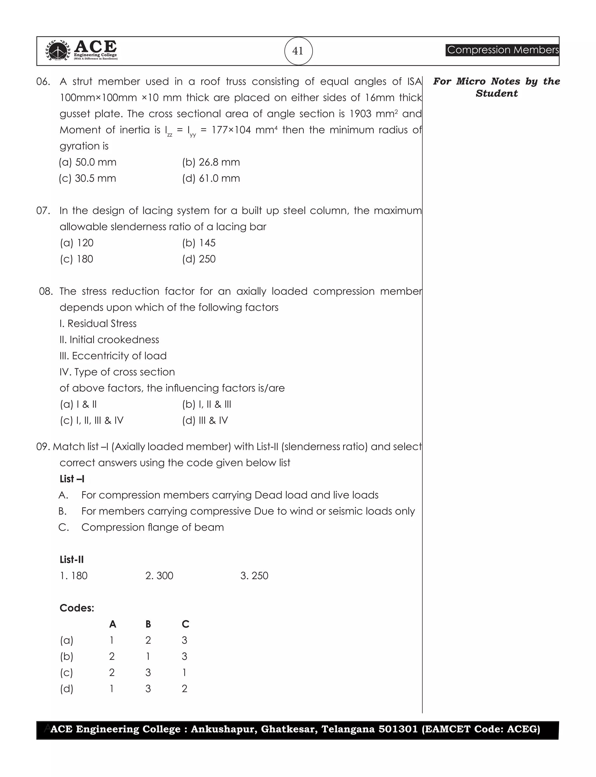 Iii design-of-steel-structures-unit-2 | PDF