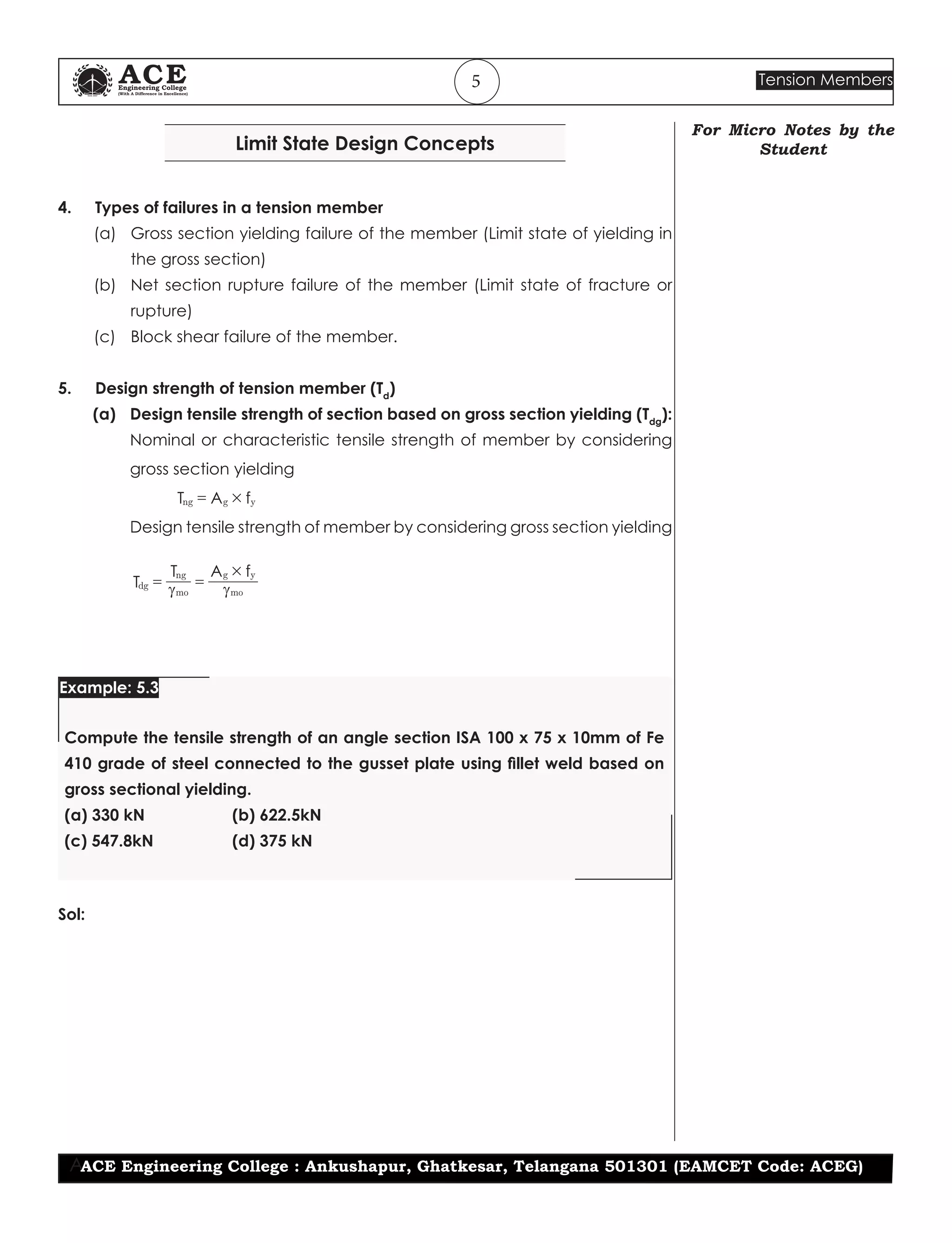 Iii design-of-steel-structures-unit-2 | PDF
