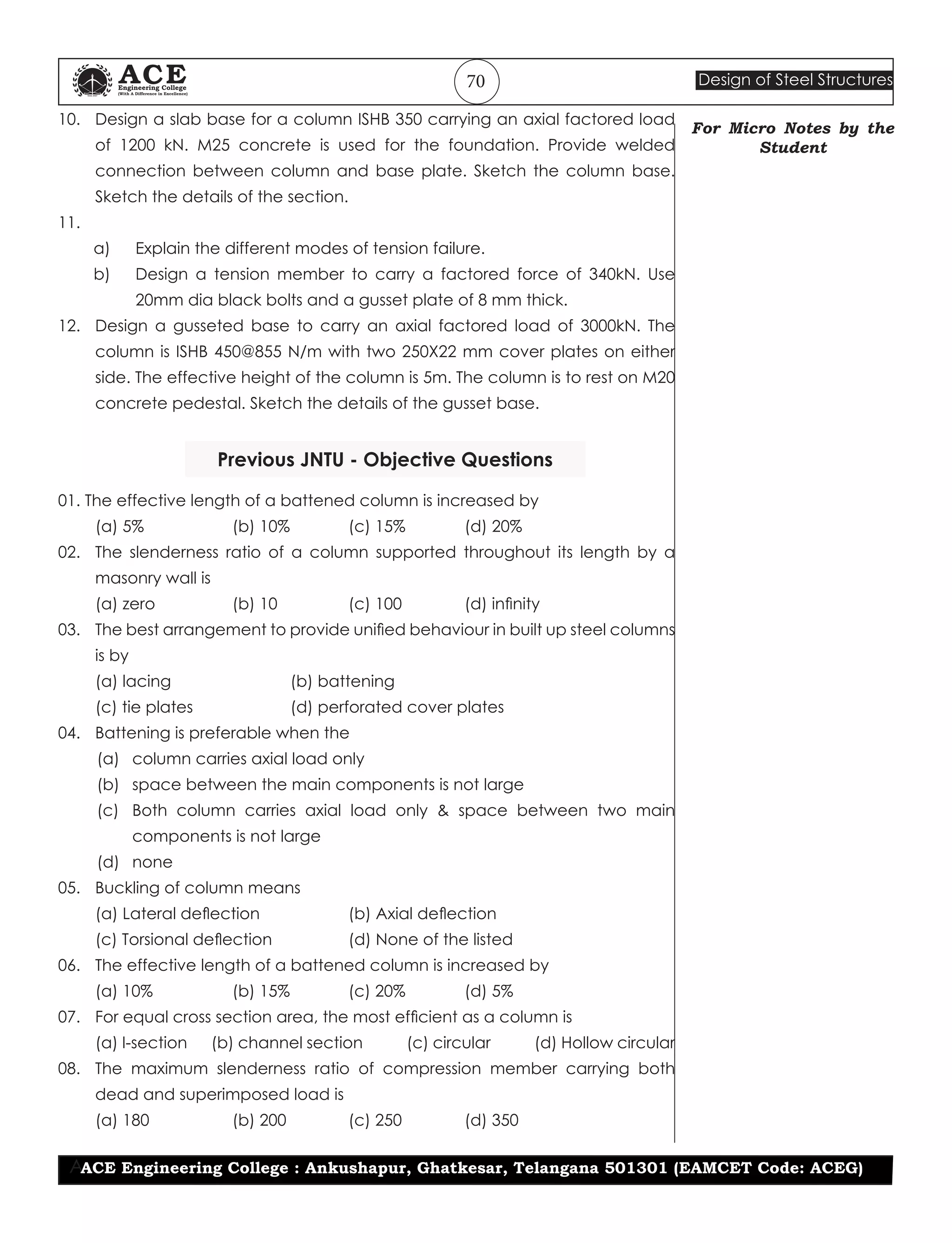 Iii design-of-steel-structures-unit-2 | PDF