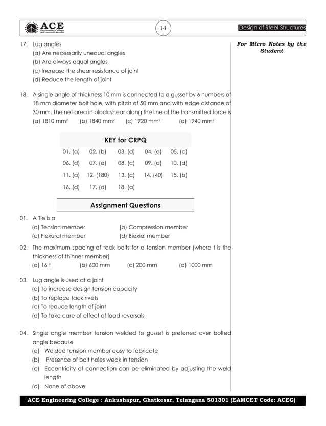 Iii design-of-steel-structures-unit-2 | PDF
