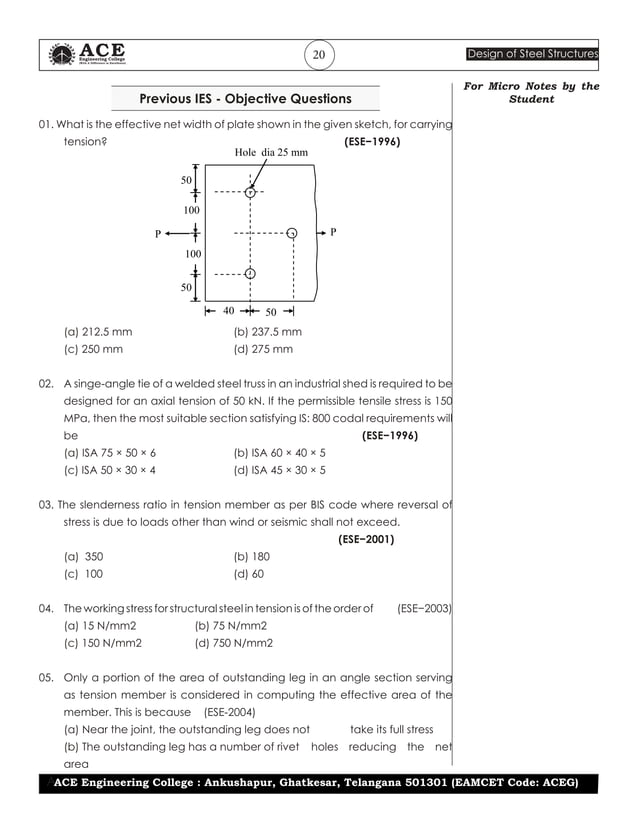 Iii design-of-steel-structures-unit-2 | PDF