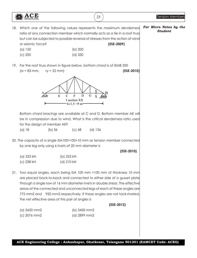 Iii design-of-steel-structures-unit-2 | PDF