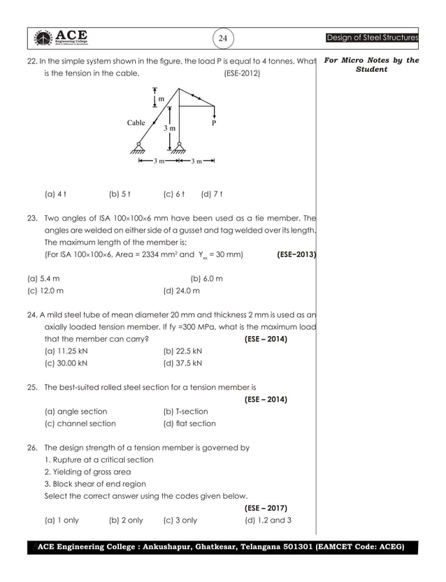 Iii design-of-steel-structures-unit-2 | PDF