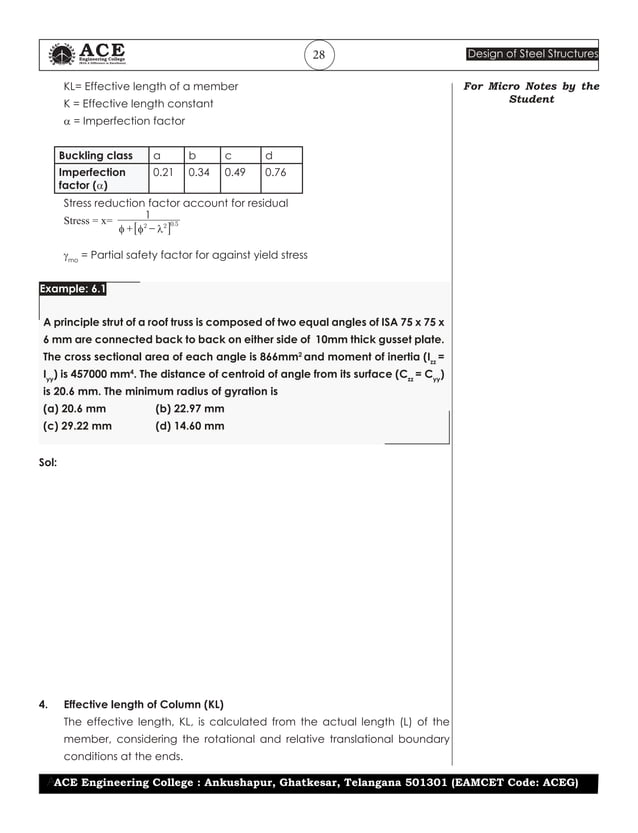 Iii design-of-steel-structures-unit-2 | PDF