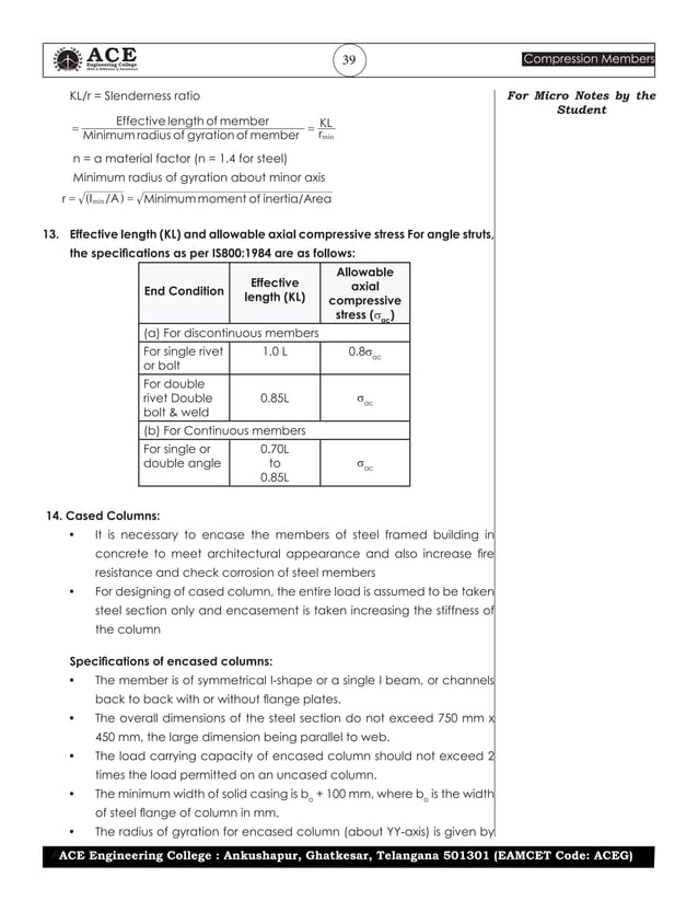 Iii design-of-steel-structures-unit-2 | PDF