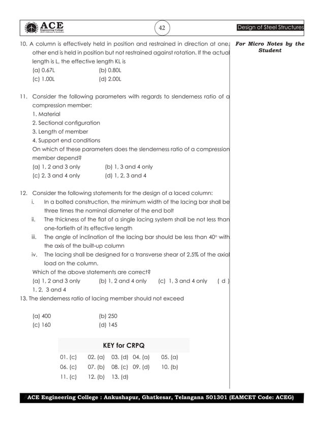 Iii design-of-steel-structures-unit-2 | PDF
