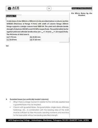 Iii design-of-steel-structures-unit-2 | PDF