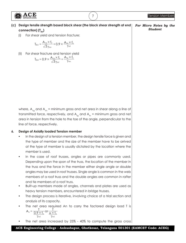 Iii design-of-steel-structures-unit-2 | PDF