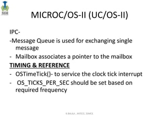 Iii eee-ee8691-embedded sys comparison of rtos | PPT
