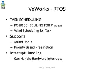 Iii eee-ee8691-embedded sys comparison of rtos | PPT