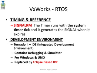 Iii eee-ee8691-embedded sys comparison of rtos | PPT