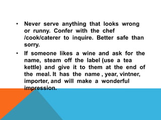 Do's and Don'ts in Serving Food | PPTX