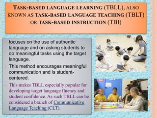 Task Base Language Learning | PPT