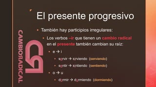 III- Repaso- El presente progresivo- Apuntes | PPTX