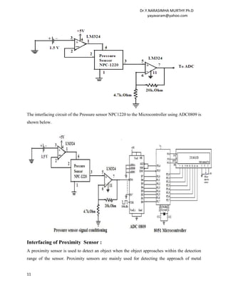 Sensors-Interfacing Techniques | DOCX