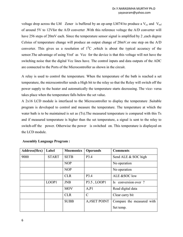 Sensors-Interfacing Techniques | DOCX