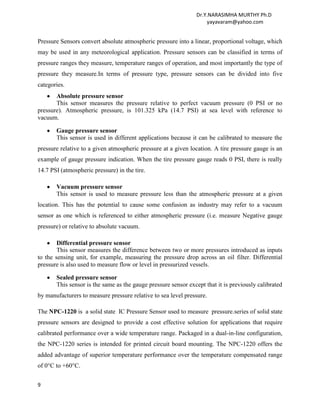 Sensors-Interfacing Techniques | DOCX