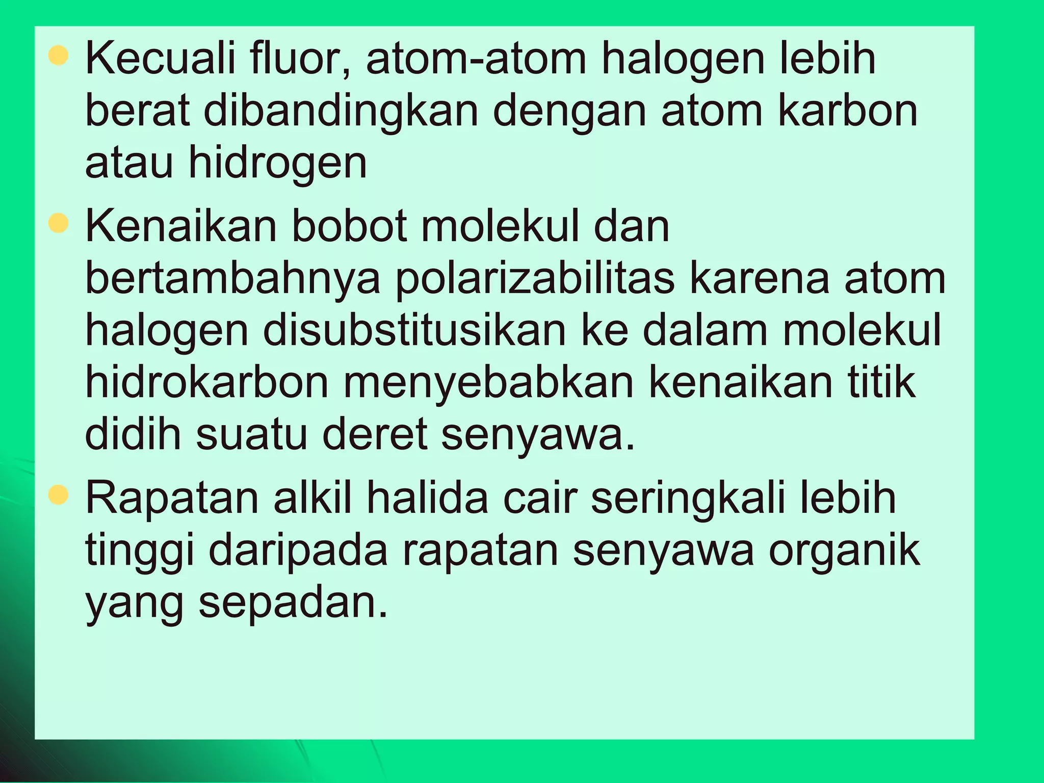 ITP UNS SEMESTER 2 senyawa halogen organik | PPT