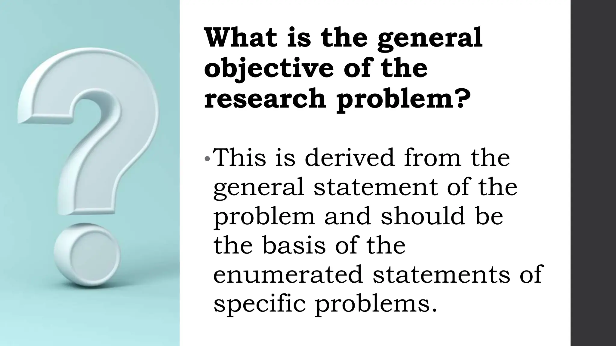 III - The Research Problem and Its Scope | PPTX