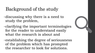 III - The Research Problem and Its Scope | PPTX