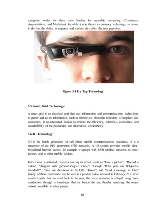 introduction and abstract on Google Glass Major report | PDF