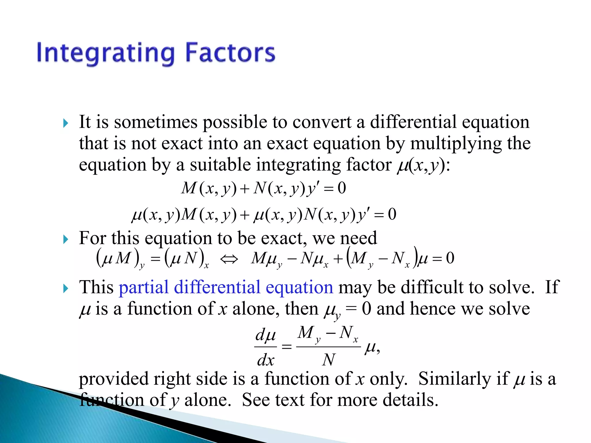 Differential equation and Laplace transform | PPT