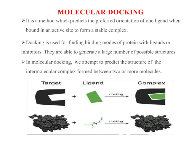 Pharmacophore Modeling and Docking Techniques.ppt | Chemistry | Science