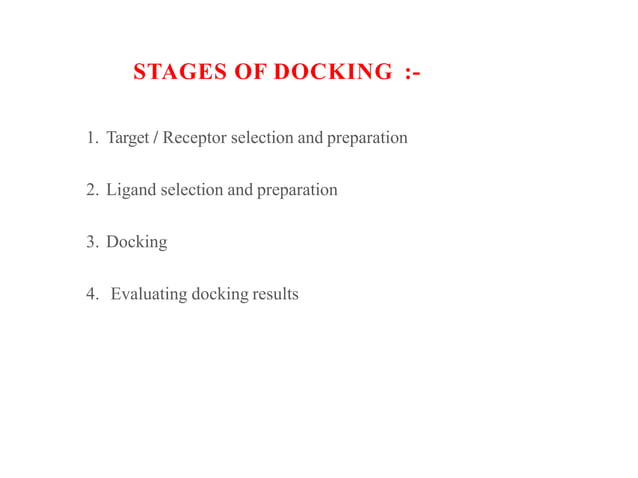 Pharmacophore Modeling and Docking Techniques.ppt | Chemistry | Science