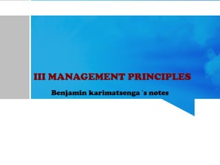 3 Introduction to management principles | PPT