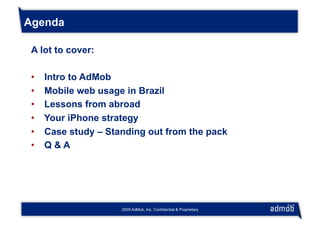 Admob: III Mobile Breakfast Presentation | PDF | Computer Software and ...