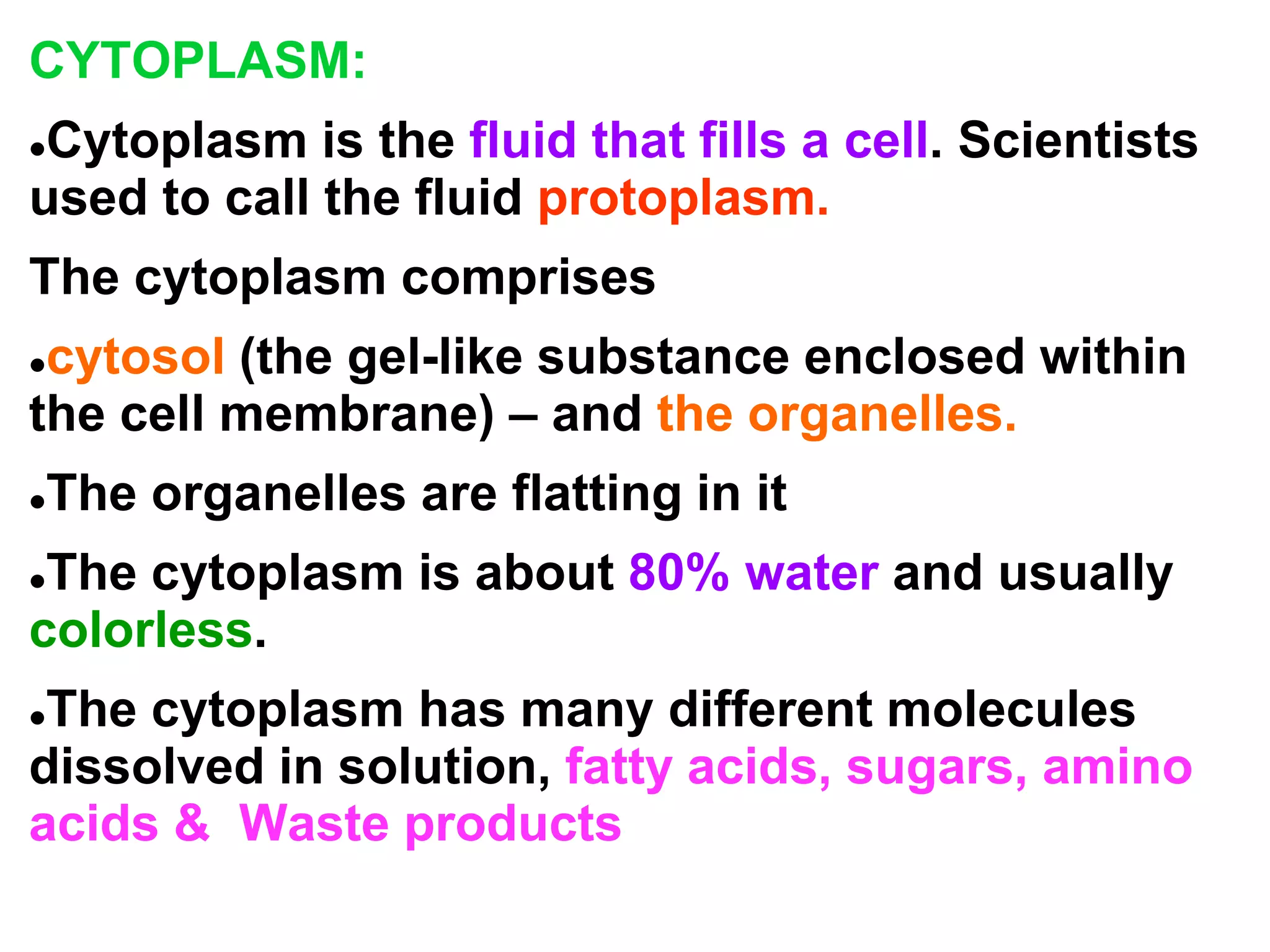 III Pharm.D - The Dynamic Cell - III Pharm.D - The Dynamic Cell ...
