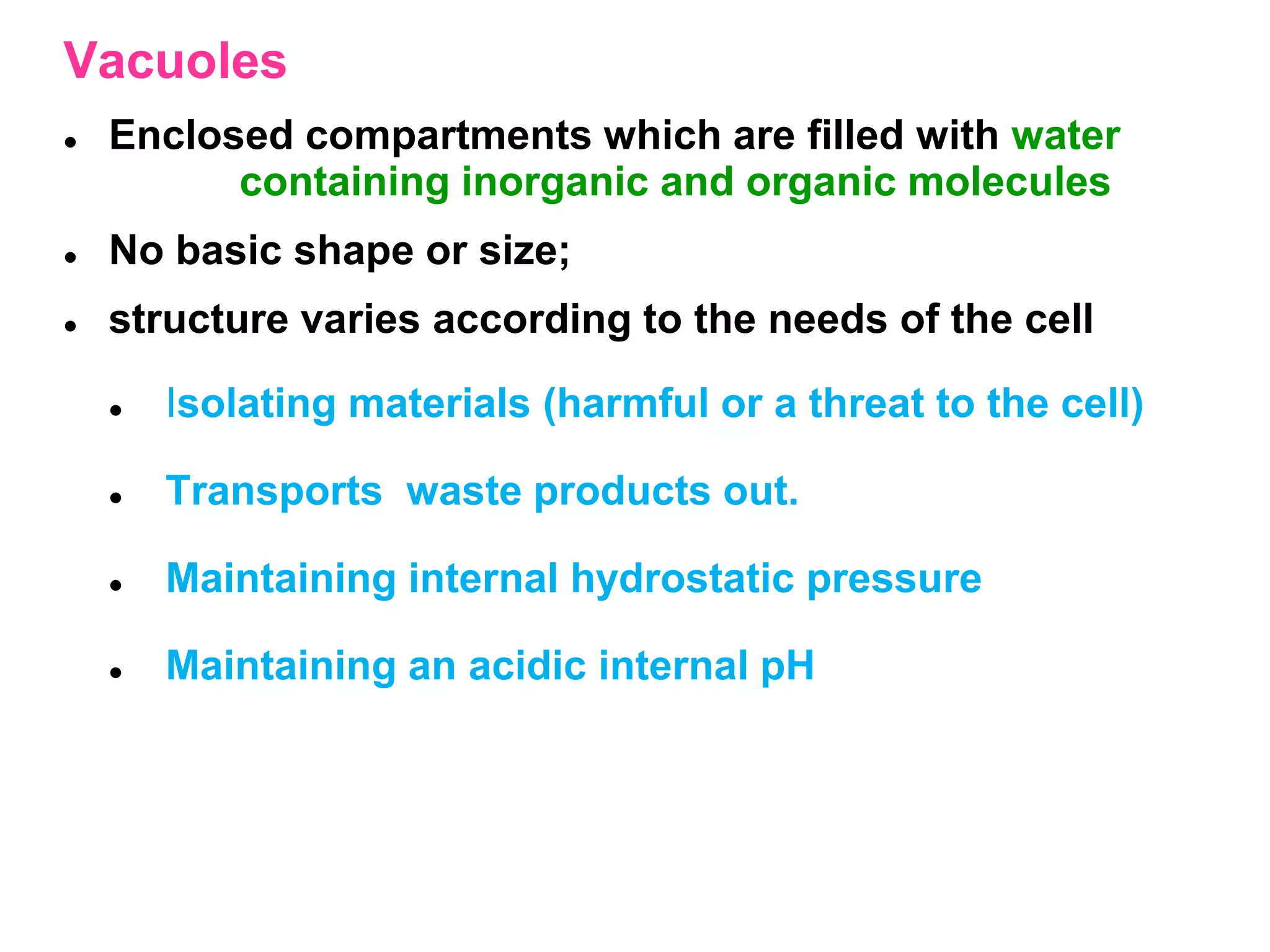 III Pharm.D - The Dynamic Cell - III Pharm.D - The Dynamic Cell ...