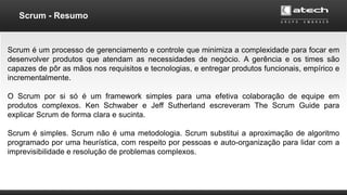 III SDTA - Framework SCRUM no Processo de Desenvolvimento de Sistemas | PDF