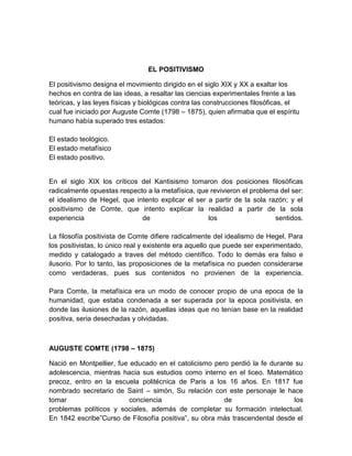 Conductivismo y positivismo | DOCX