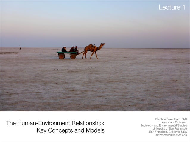 The Human-Environment Relationship: Key Concepts and Models | PDF
