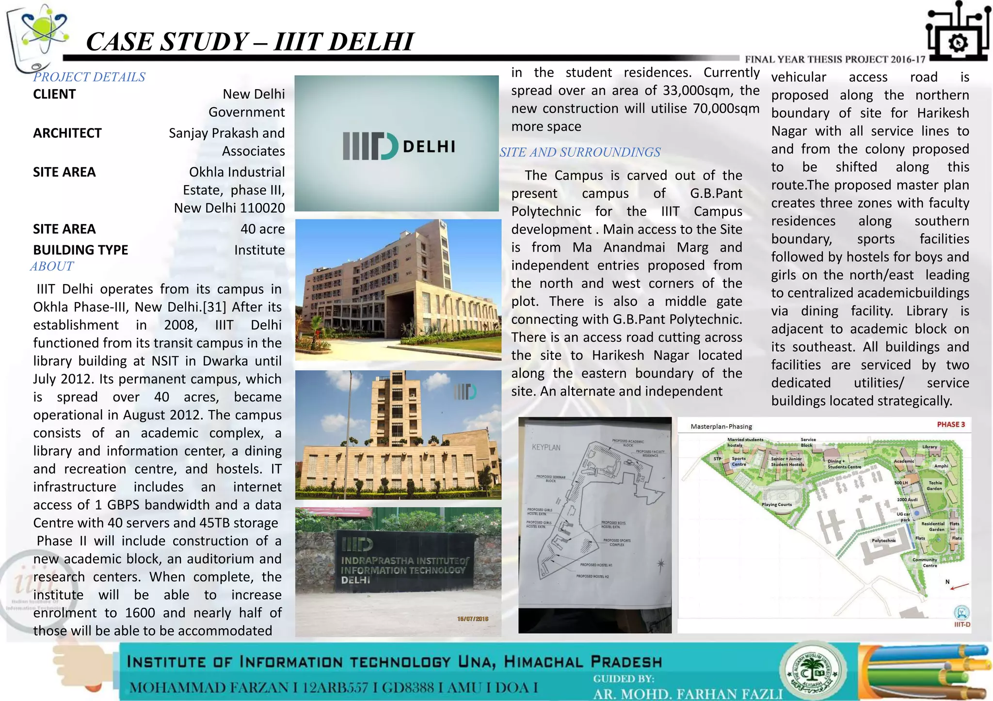 Iiit delhi case study | PPTX