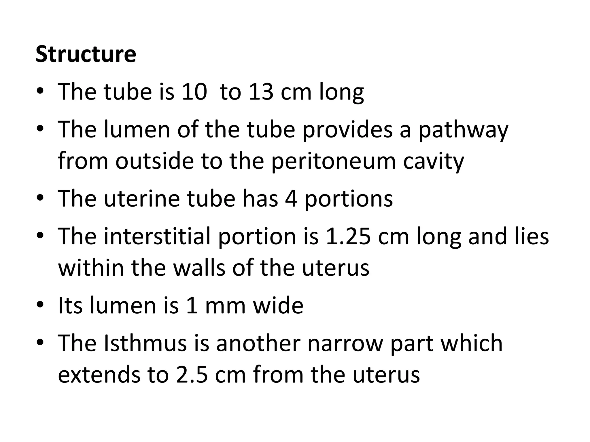 (iii) The internal Female Reproductive Organs (Fallopian Tube and ...