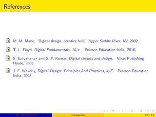 Introduction to Digital Logic Design | PDF