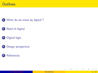 Introduction to Digital Logic Design | PDF
