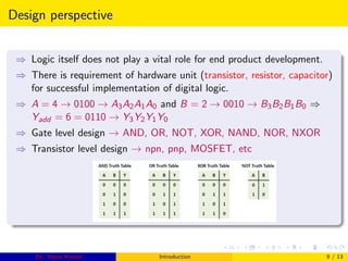 Introduction to Digital Logic Design | PDF