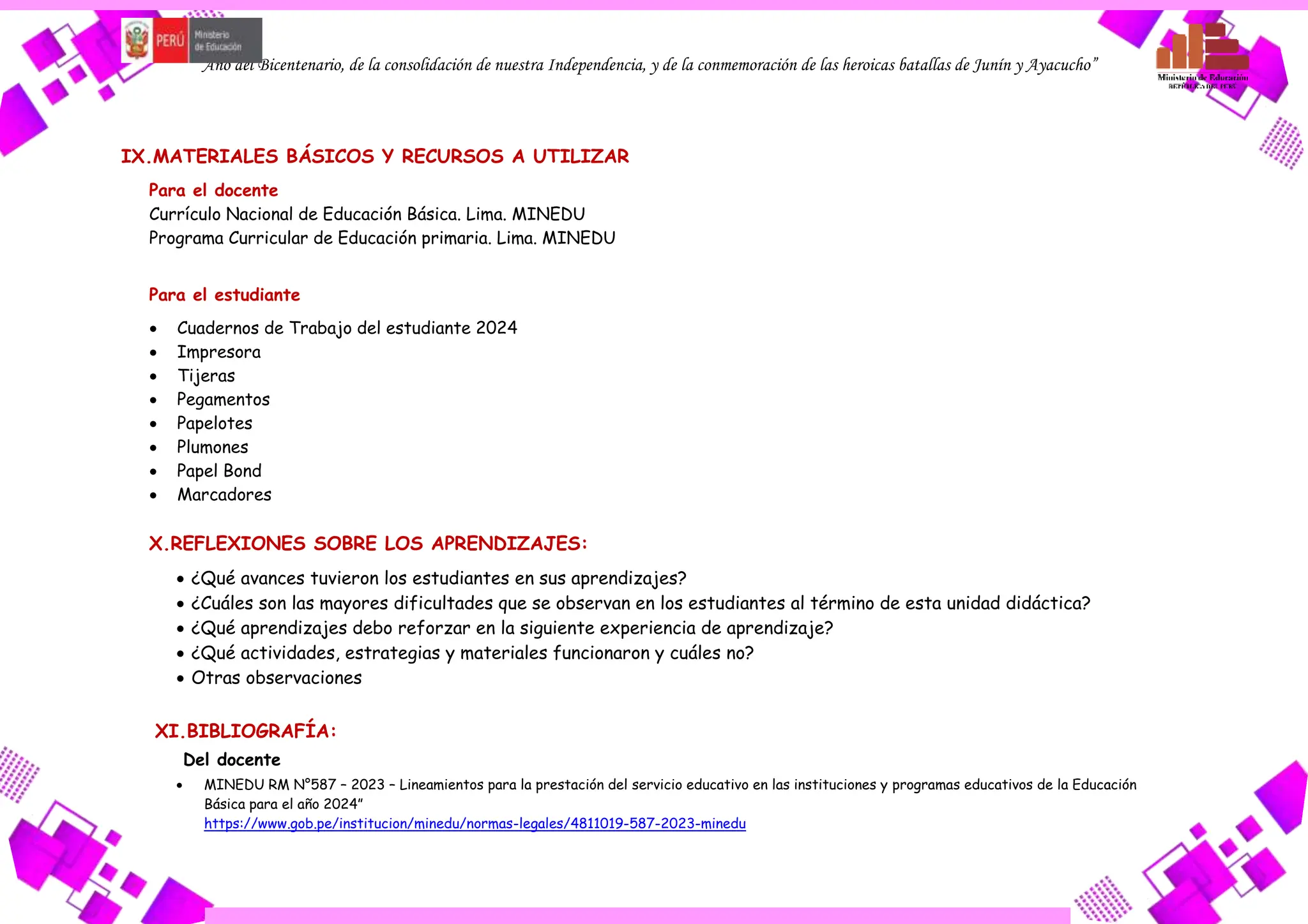 III UNIDAD 1 - 2o24- primer grado de educación primaria | PPT