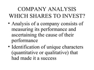 shares fundamental analysis | PPT