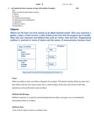 EEE 3rd year oops cat 3 ans | PDF