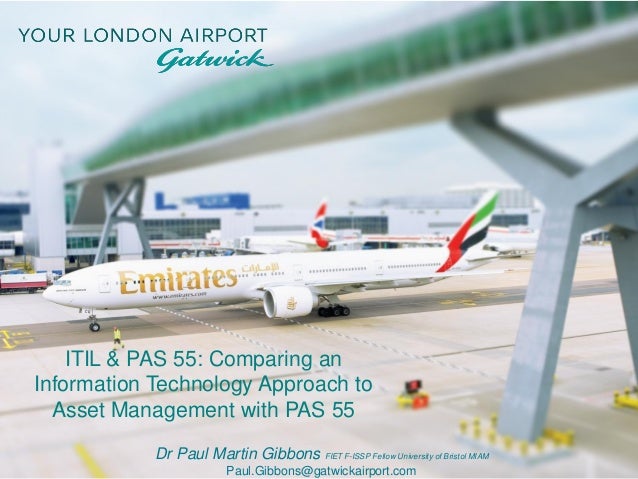 ITIL & PAS 55: Comparing an Information Technology Approach to Asset