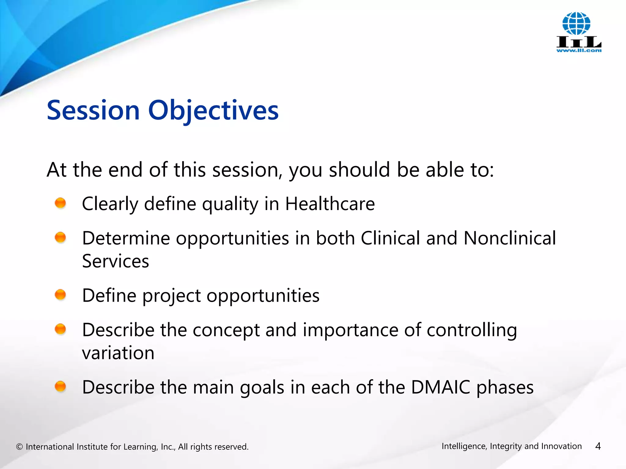 Applying Lean Six Sigma in Healthcare | PPTX