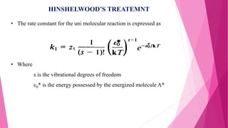 POTENTIAL ENERGY SURFACE. KINETIC ISOTOPE EFFECT AND THEORIES OF UNI ...