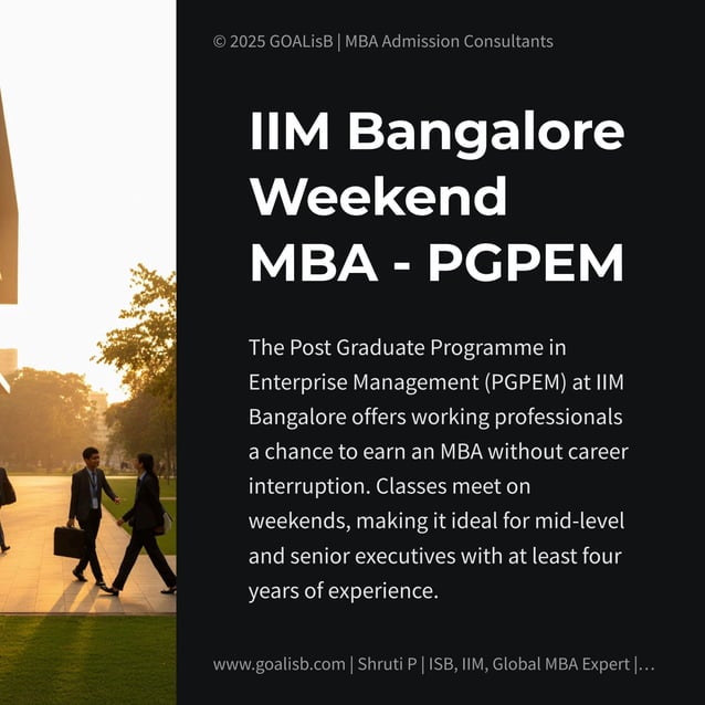 IIM Bangalore Weekend MBA (PGPEM) Guide – Program Structure, Admissions, and Career Pathways | PDF