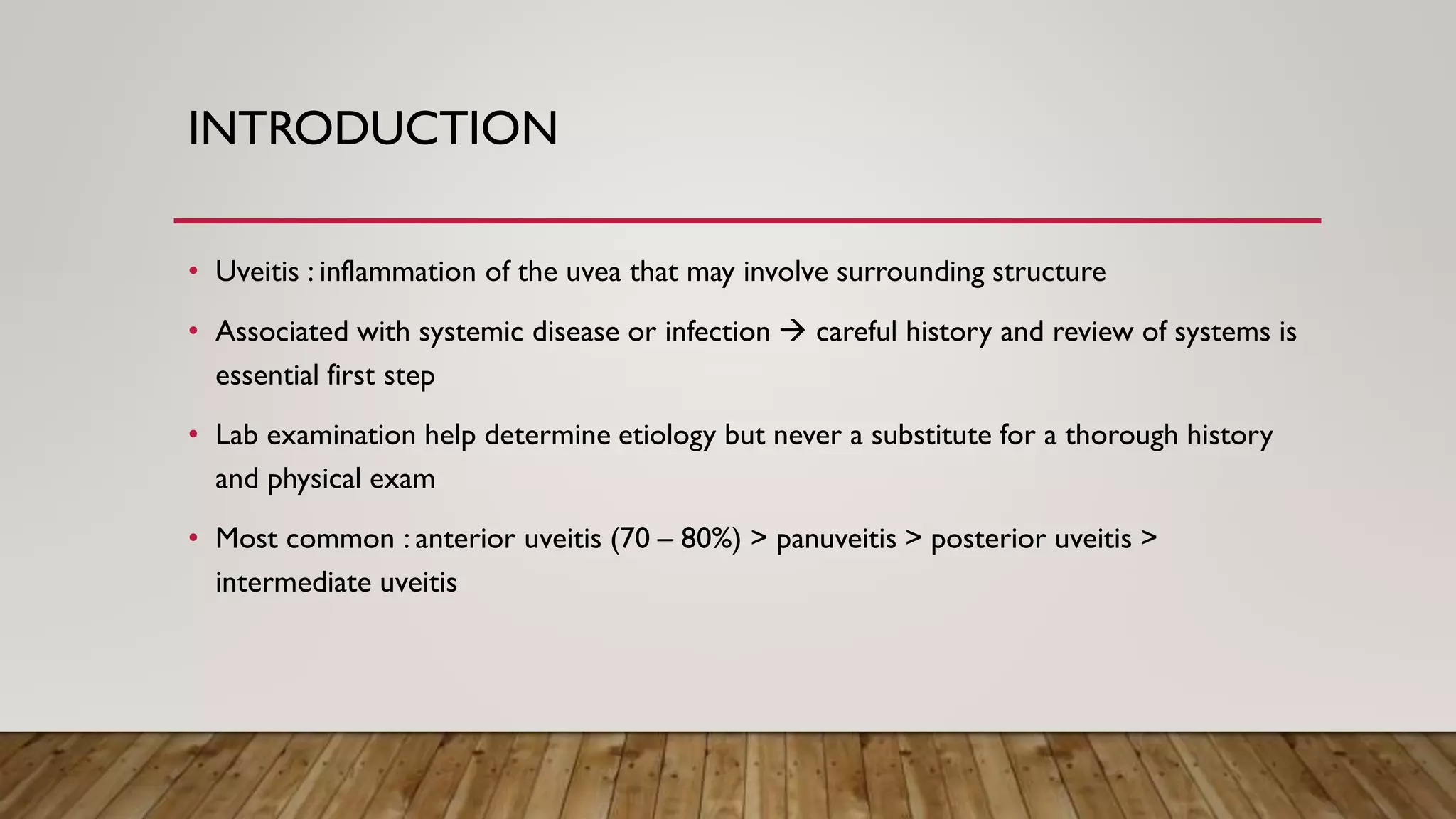 IIM- How to diagnose Uveitis.pptx