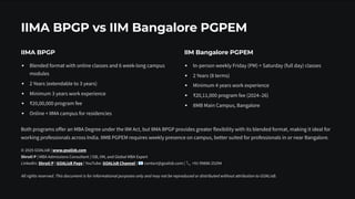 IIMA BPGP - IIM Ahmedabad BPGP – Your Complete Guide to the 2026 Intake | PDF